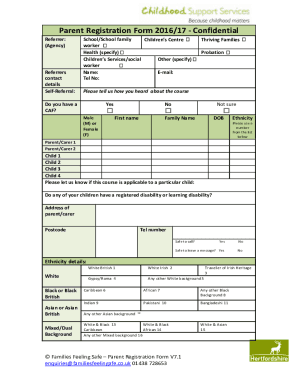 Fillable Online Parent Referral Form (HCC TPF) Fax Email Print - pdfFiller