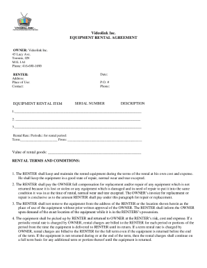 Fillable Online Rv Lot Rental Agreement - Fill Out and Sign Printable ...