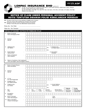 Fillable Online re claim (PA claim form) black.pdf Fax Email Print ...