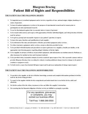 Fillable Online Forms - Patient Bill of Rights-2.doc Fax Email Print ...