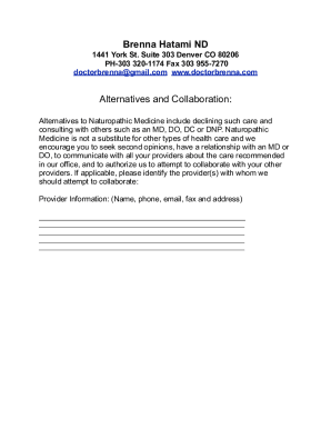 Fillable Online Collaboration form office Fax Email Print - pdfFiller