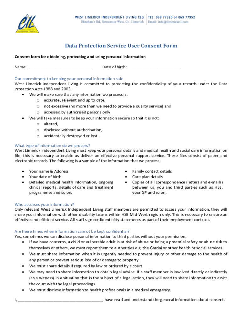 Fillable Online GDPR Consent Examples, Definitions & How To GuideTermly ...
