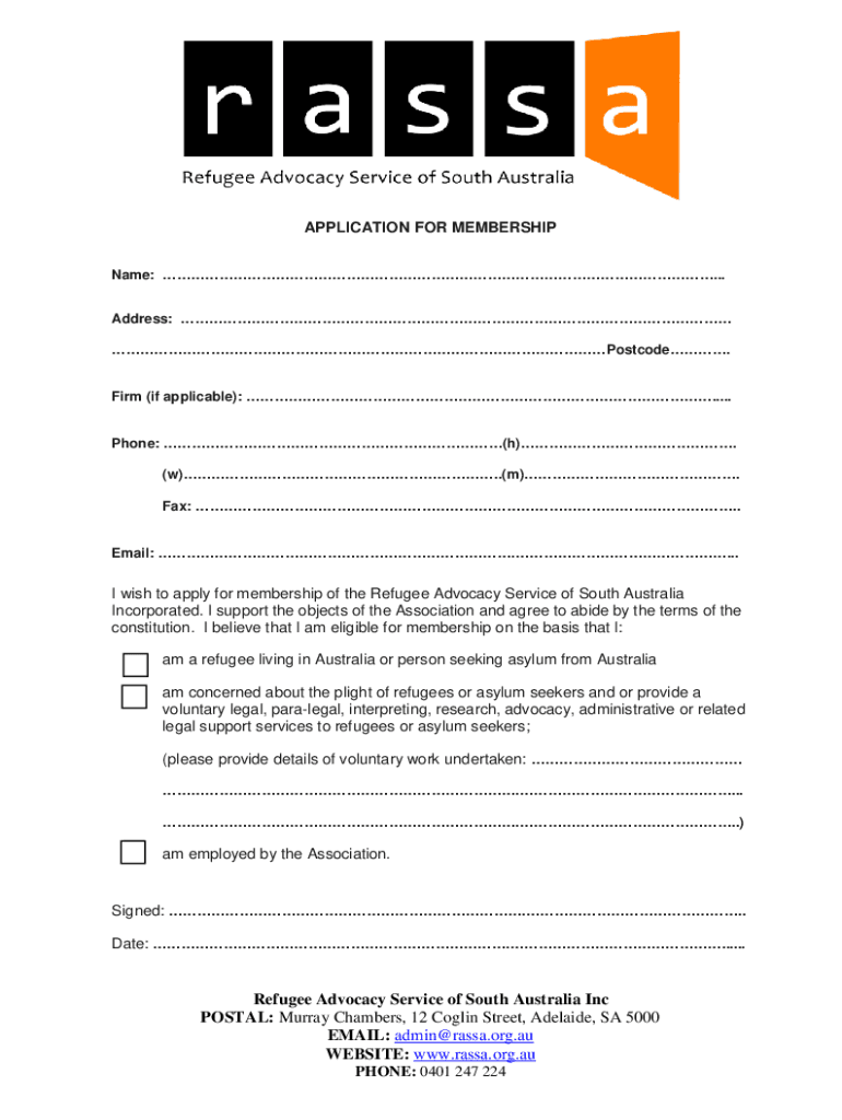 Fillable Online Membership Application Form TemplateJotFormCreate Free ...