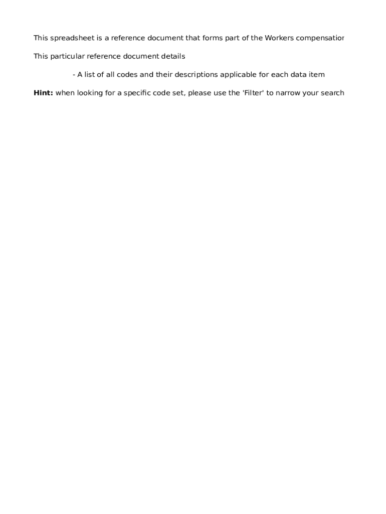 Fillable Online This spreadsheet is a reference document that forms ...