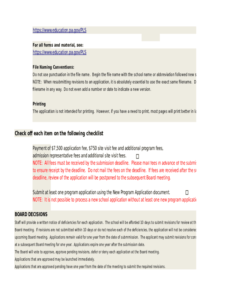 Fillable Online New School Application PLS Fax Email Print - pdfFiller