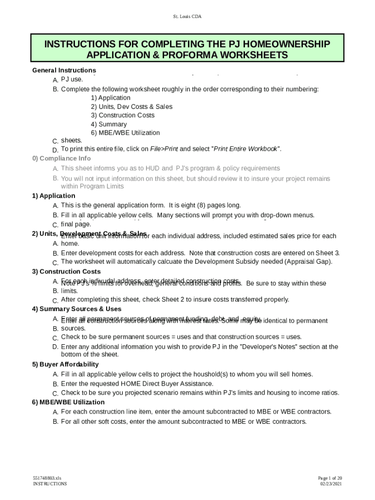 Fillable Online APPLICATION & PROFORMA WORKSHEETS Fax Email Print ...
