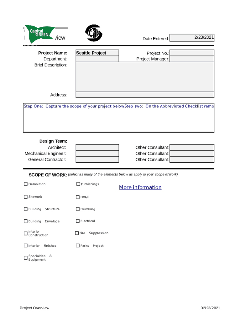 Fillable Online The Capital GREEN Toolkit consists of a folder with two ...