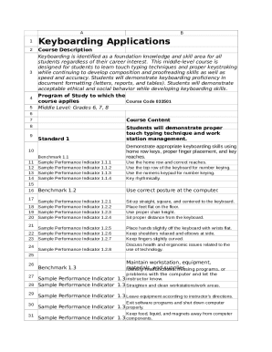 Fillable Online Sample Performance Indicator 1 Fax Email Print - pdfFiller