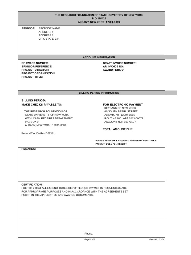 Fillable Online RF Cumulative Invoice Form Fax Email Print - pdfFiller