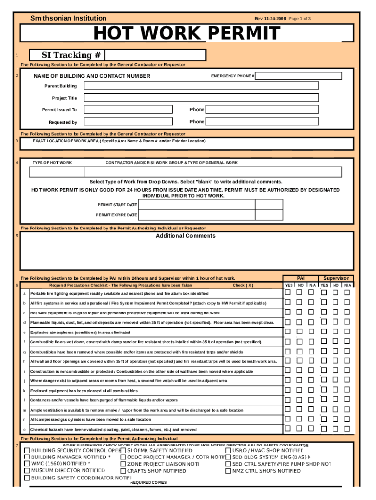 Fillable Online All fire systems in service and operational / Fire ...