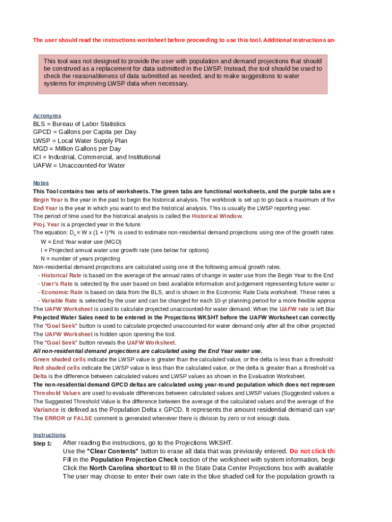 Fillable Online Projections Worksheet Fax Email Print - pdfFiller