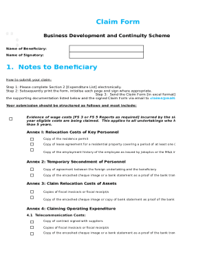 Fillable Online Claim Form Fax Email Print - pdfFiller
