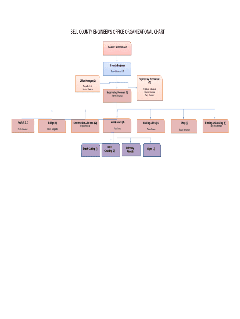Fillable Online Organization Chart Template. Organizational Charts Fax Email Print - pdfFiller
