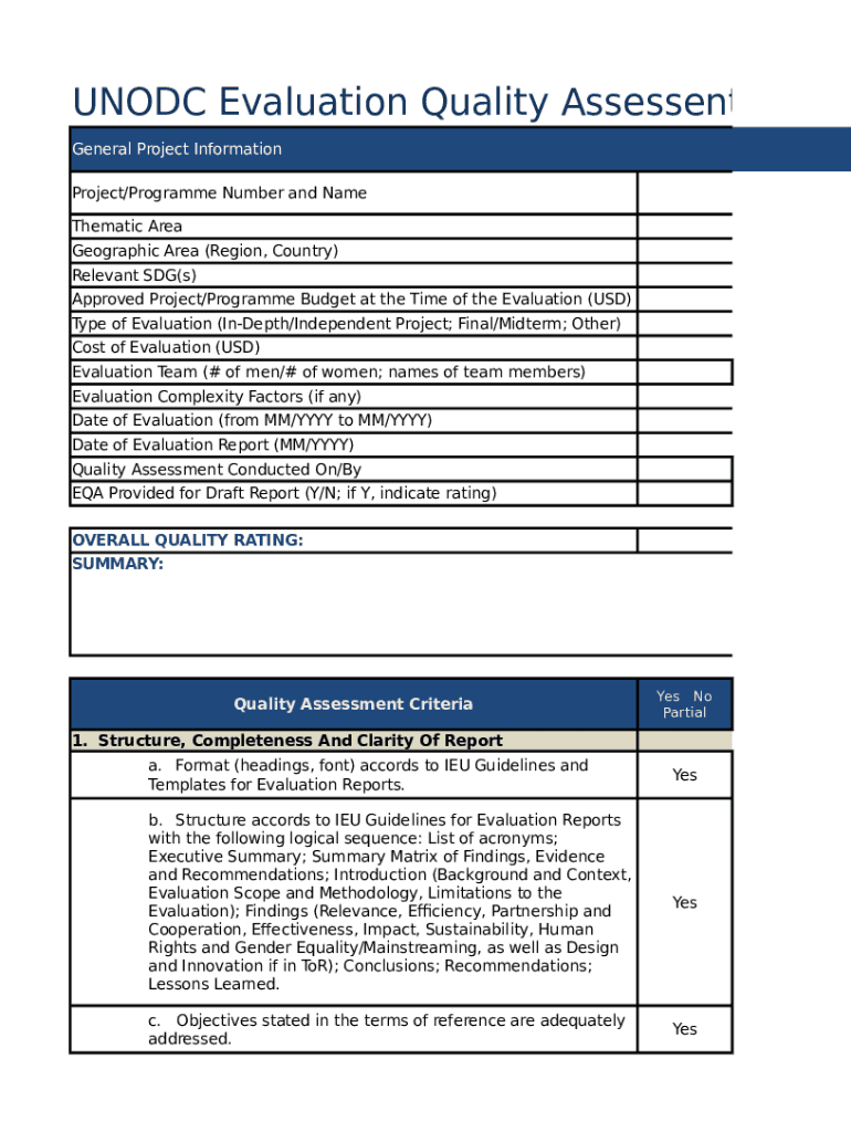 Fillable Online Templates for Evaluation Reports Fax Email Print ...