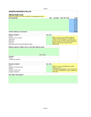 Fillable Online Official Order Form Fax Email Print - pdfFiller
