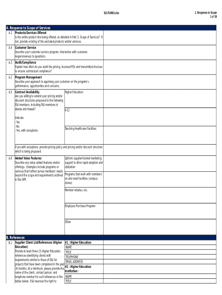 Fillable Online Response to Scope of Services Fax Email Print - pdfFiller