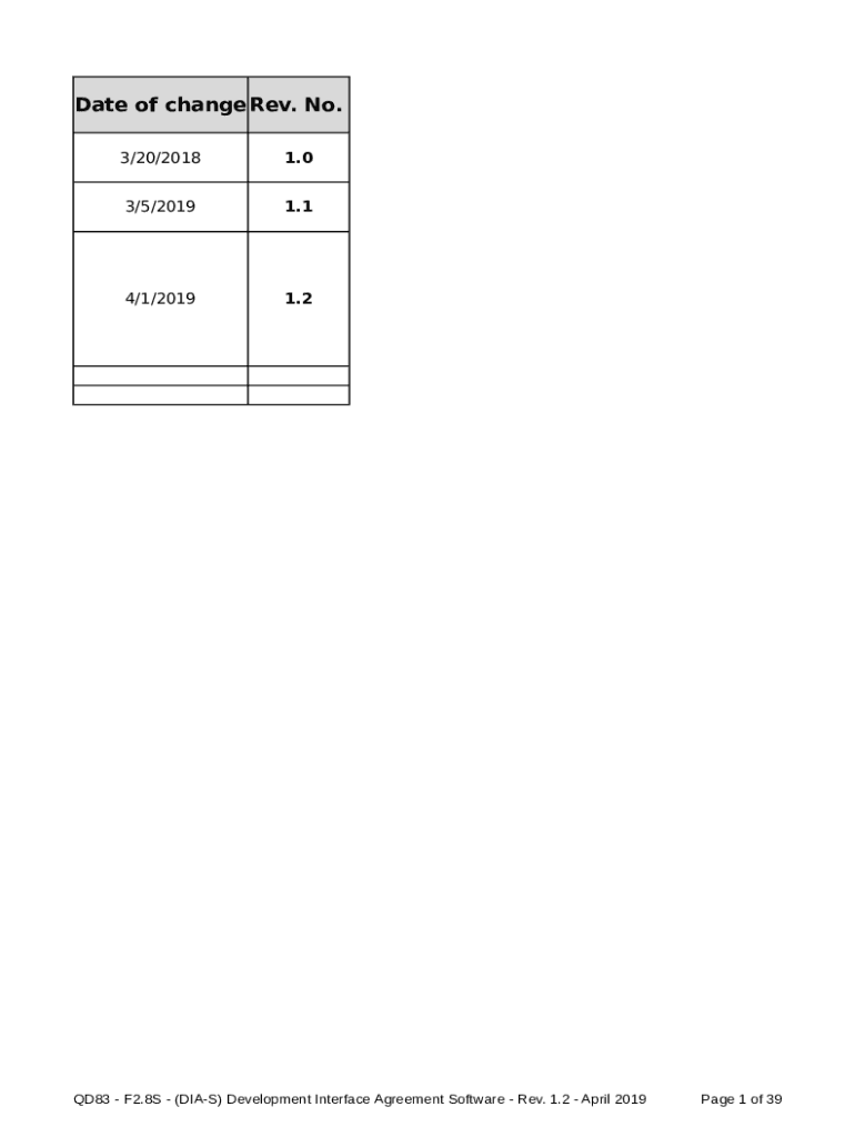 Fillable Online QD83 Form 2.8 DIA-S Supplier Development Interface ...