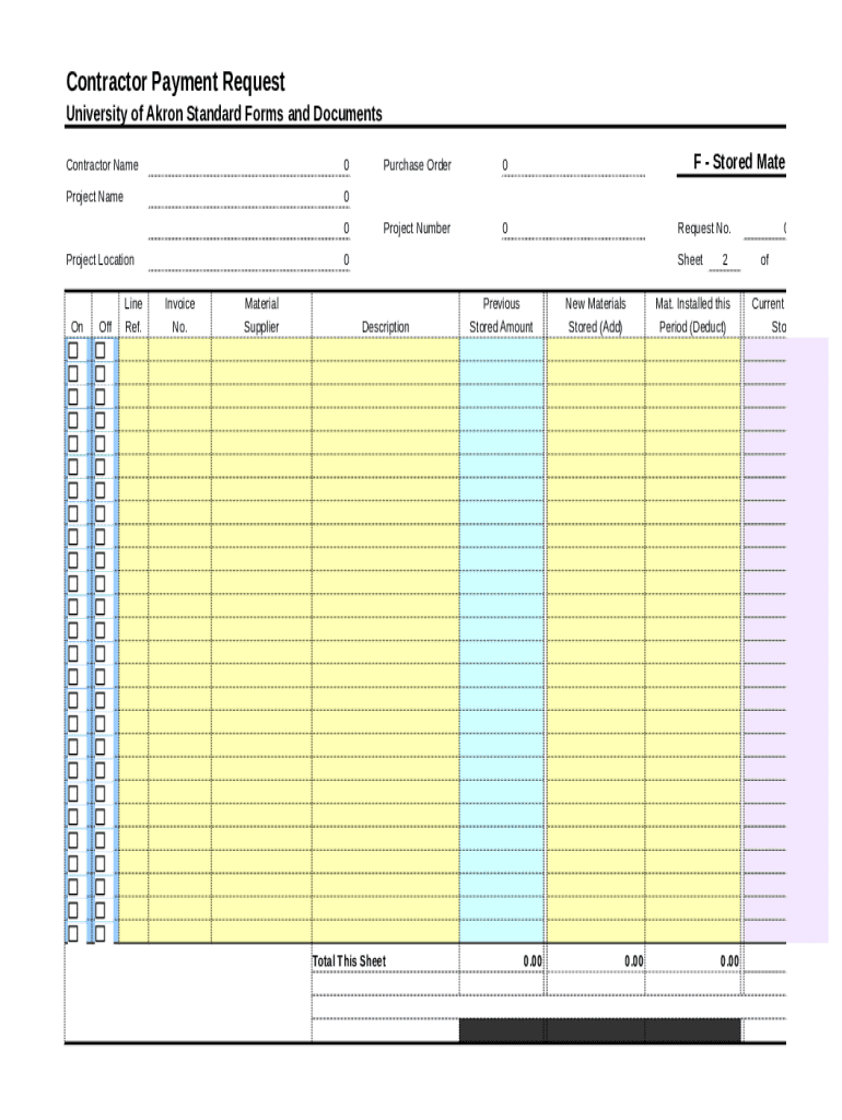 Fillable Online Instructions for Contractor Payment Request Fax Email ...