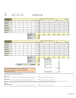 Fillable Online Hourly Employee Time Sheet Fax Email Print - pdfFiller