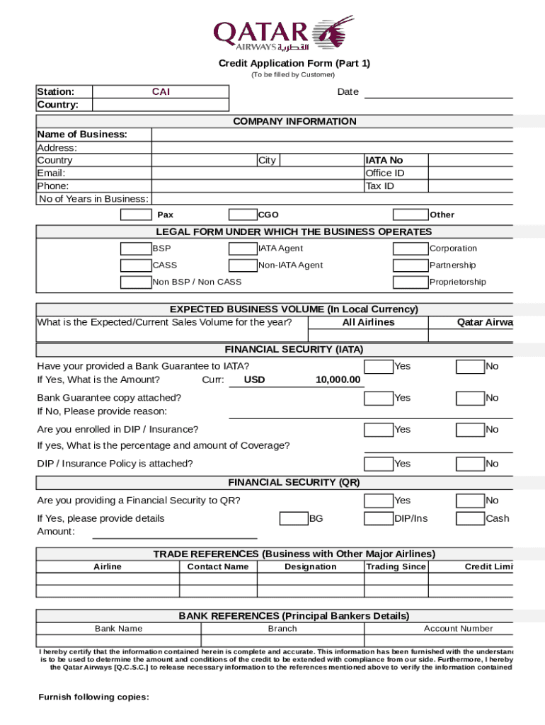 Fillable Online QR Credit Application Fax Email Print - pdfFiller