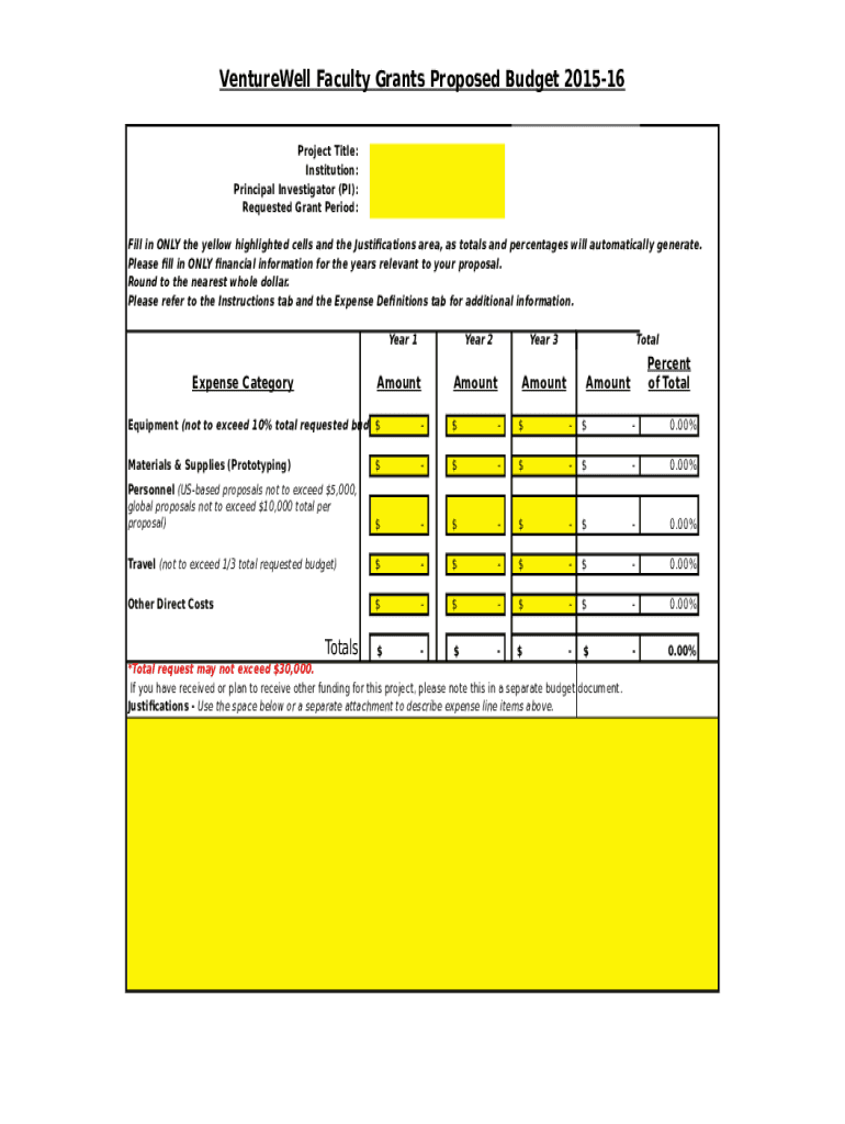 Fillable Online Fill in ONLY the yellow highlighted cells and the ...