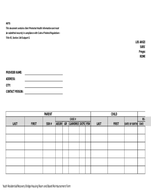 Fillable Online publichealth lacounty Youth Residential/Recovery Bridge ...