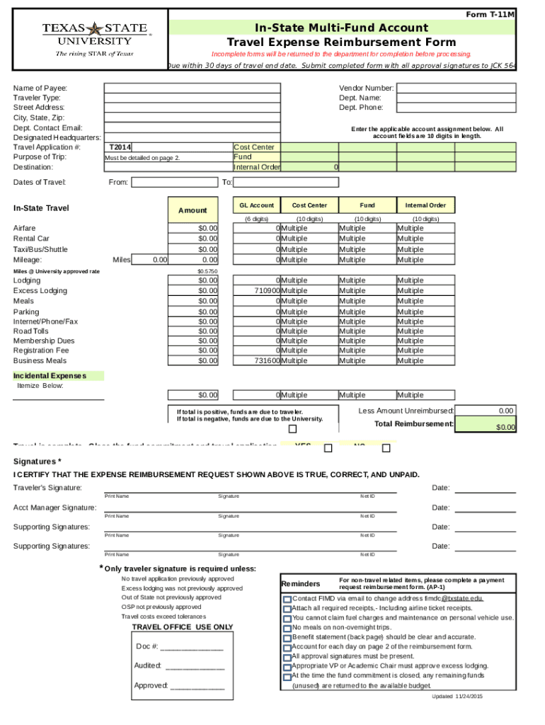 Fillable Online gato-docs its txstate Texas State University Fax Email ...