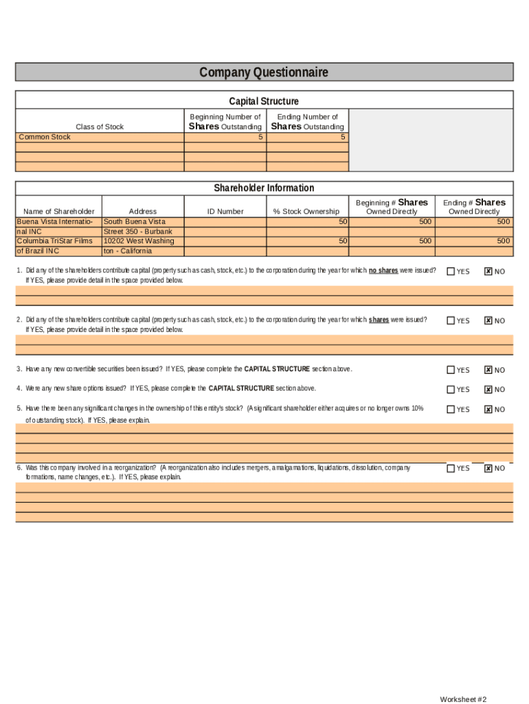 Fillable Online Foreign Entity Tax Data Collect Package Fax Email Print ...
