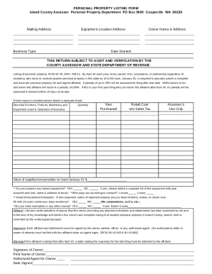 Property Listing Form Template | pdfFiller