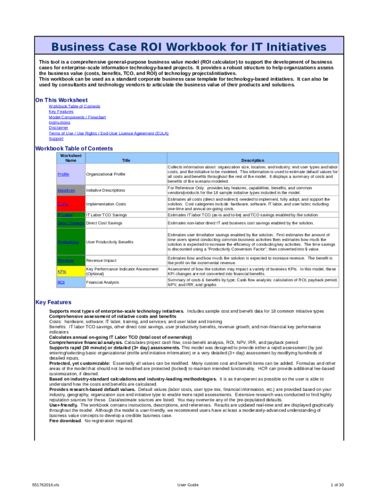 Fillable Online This workbook can be used as a standard corporate ...