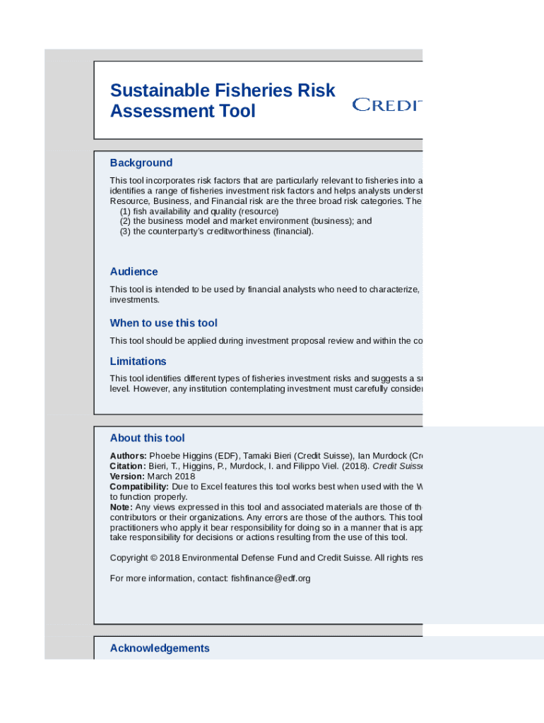 Fillable Online Risk Assessment Form Fax Email Print - pdfFiller