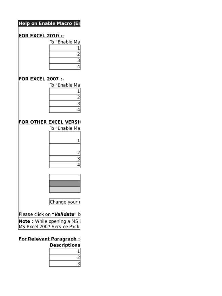Fillable Online Please Click On Validate Button To Check Errors In 