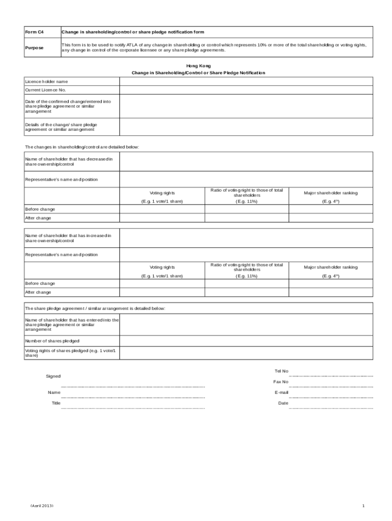 Fillable Online Form C4 Fax Email Print - pdfFiller