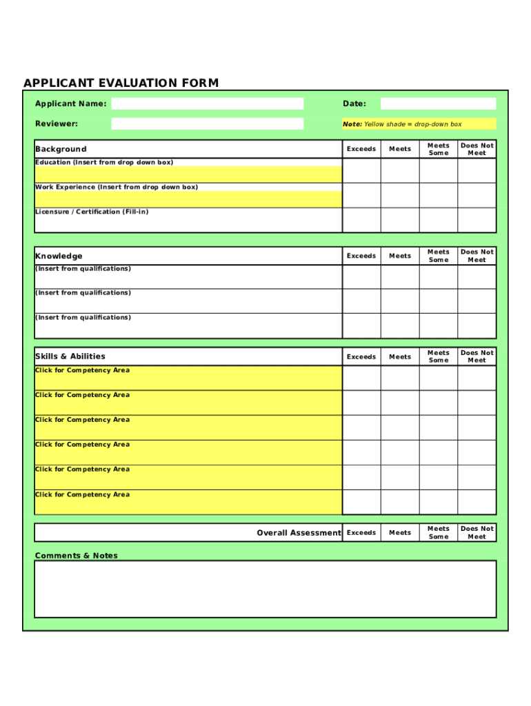 Fillable Online wiki med umich APPLICANT EVALUATION FORM Fax Email ...
