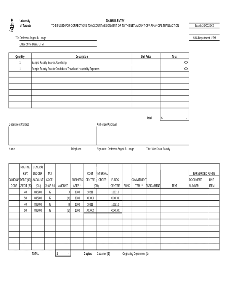 Fillable Online Debit Memo (Journal Entry). Financial Forms Fax Email ...