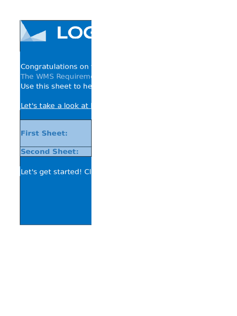 Fillable Online The WMS Requirements Template helps you identify which ...