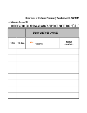 Fillable Online BUDGET MODIFICATION FORM FY 2020 Fax Email Print ...