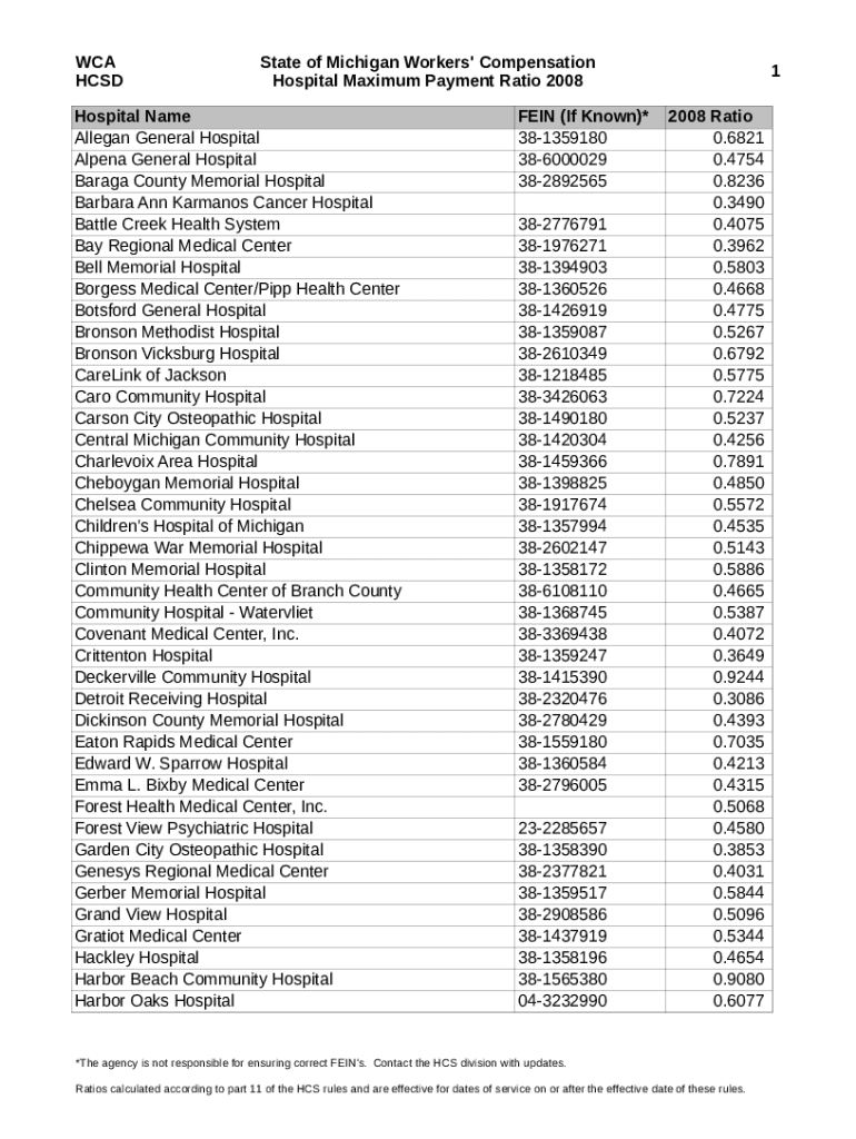 Fillable Online State of Michigan Workers' Compensation Fax Email Print ...