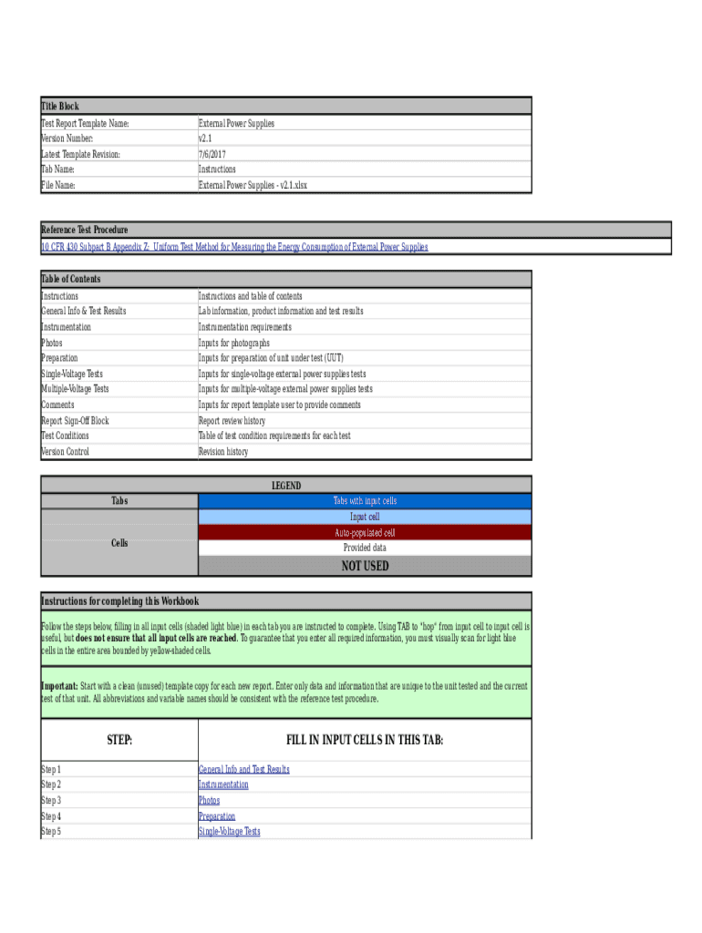 Fillable Online Test Report Template Name: Fax Email Print - pdfFiller