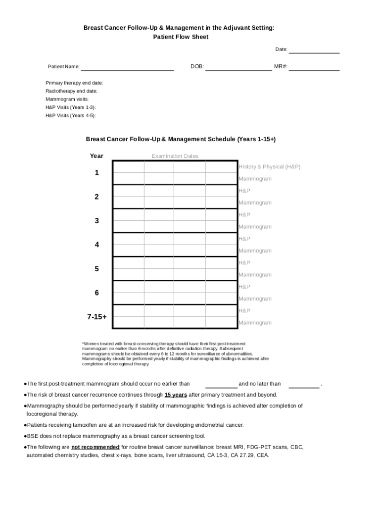 Fillable Online Patient Flow Sheet Fax Email Print - pdfFiller