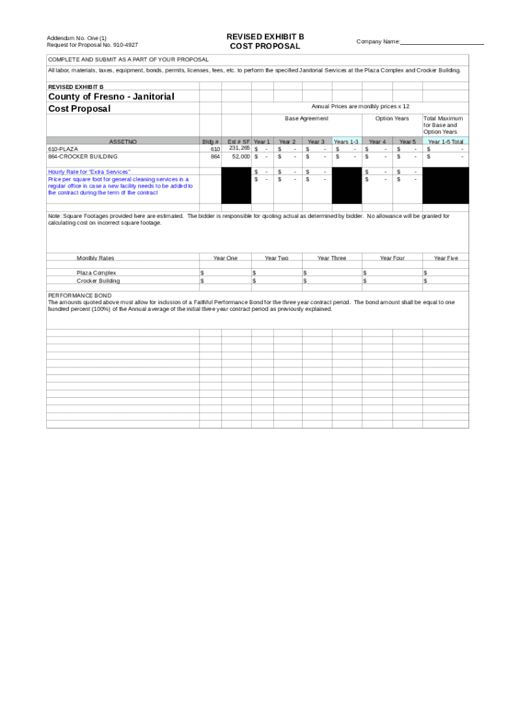 Fillable Online www2 co fresno ca Request for Proposal No Fax Email ...