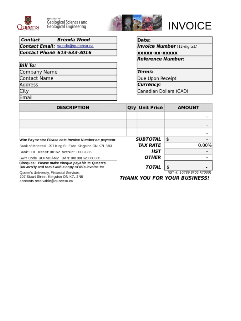 Fillable Online Invoice with tax calculation Fax Email Print - pdfFiller