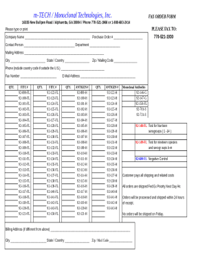 Fillable Online FAX ORDER FORM Fax Email Print - pdfFiller