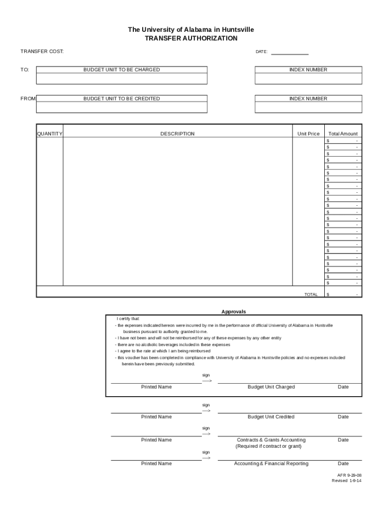 Fillable Online TRANSFER AUTHORIZATION Fax Email Print - pdfFiller