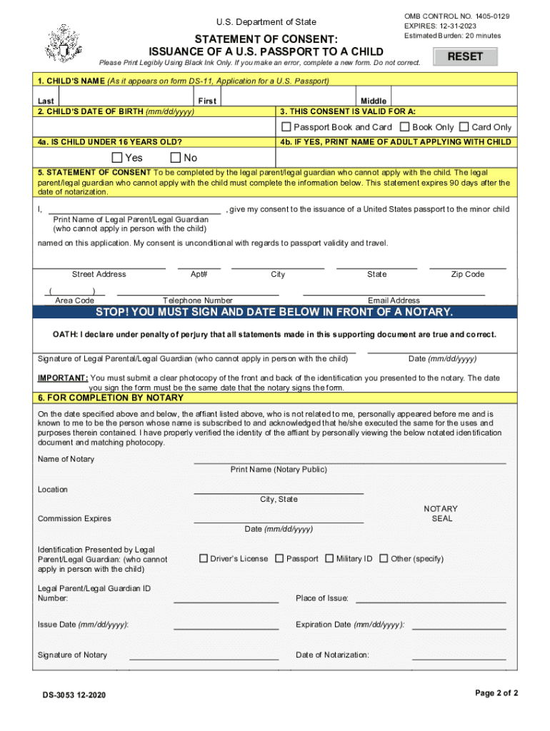 Passport Application Form Fillable Printable Forms Free Online