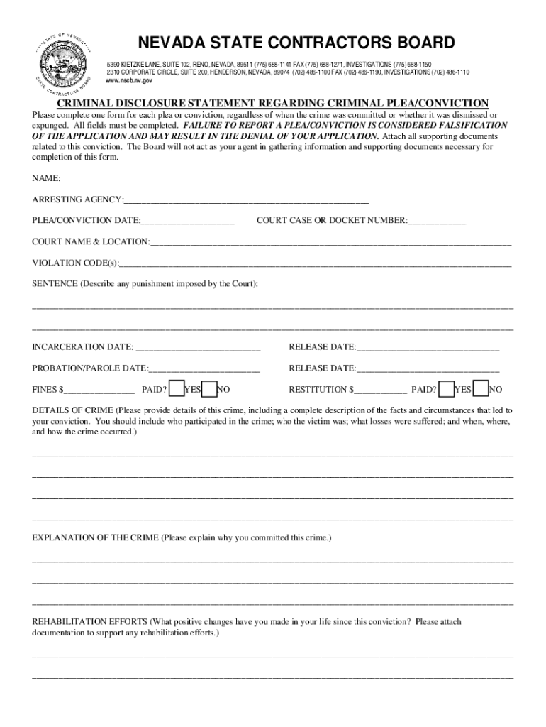 Fillable Online nscb nv BEFORE SUBMITTING YOUR APPLICATION ... - NV ...