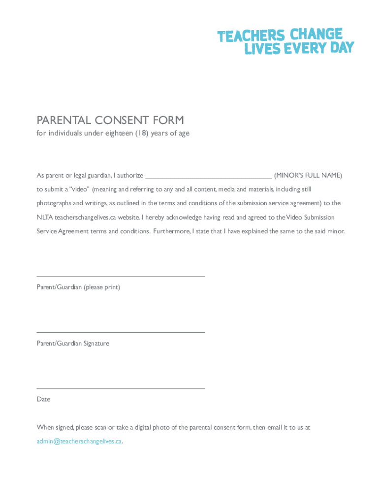 Fillable Online NLTA CONSENT FORM Fax Email Print - pdfFiller