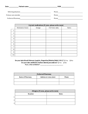 Fillable Online PATIENT NAME (PRINT): DOB: DATE: PHYSICIAN: NAME ... Fax Email Print - pdfFiller