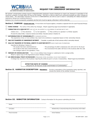 Fillable Online ERM FORM REQUEST FOR OWNERSHIP INFORMATION Fax Email ...