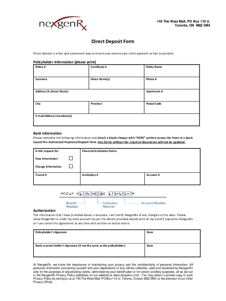 Fillable Online West Mall, PO Box 110 U, Toronto, ON M8Z 5M4 Phone: 647 ...